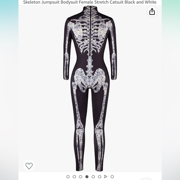 Pants & Jumpsuits | New Diamond Skeleton Unitard Halloween Costume Sexy ...